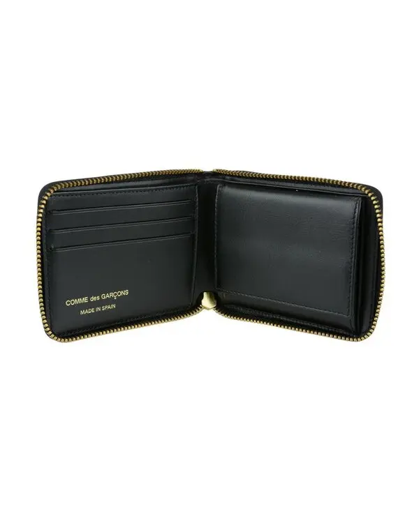 Comme Des Garçons Comme Des Garons Wallet Polka Dot Printed Zip-around Wallet - Black