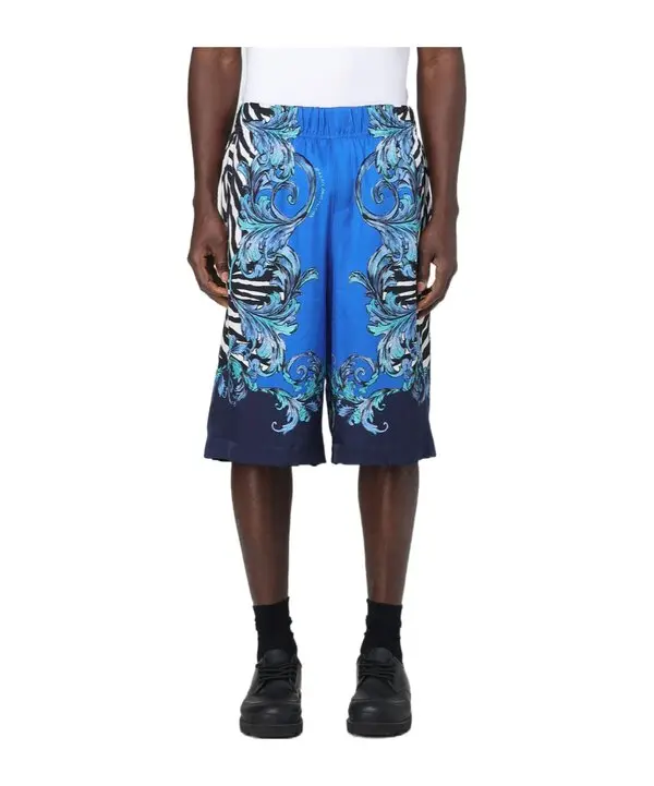 Versace Barocco-print Elastic Waist Shorts