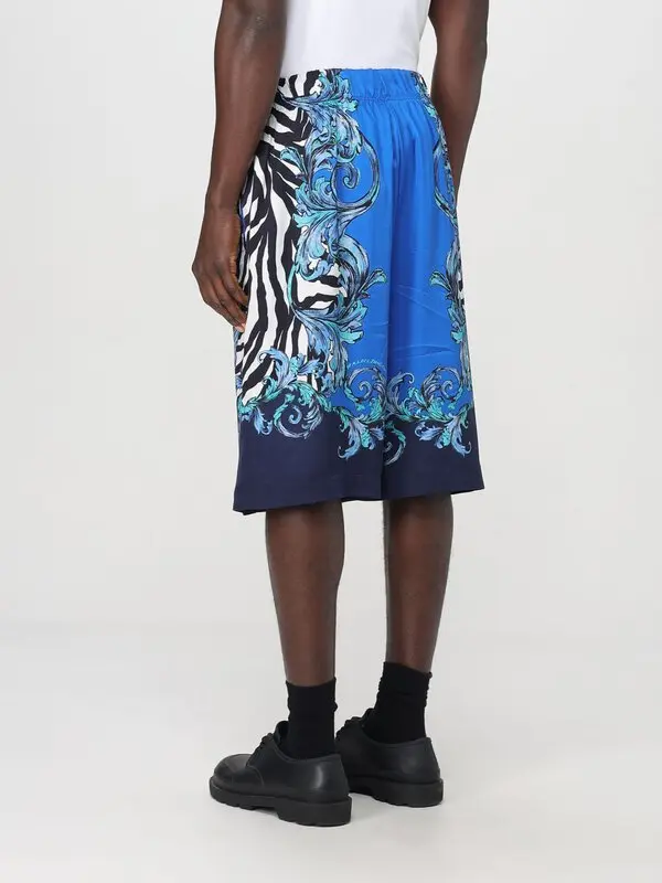 Versace Barocco-print Elastic Waist Shorts