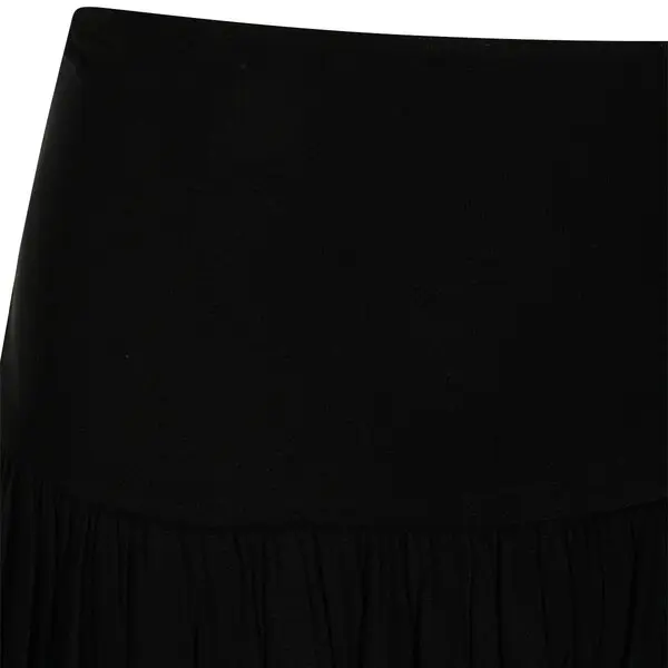 TOTEME Soft Gathered Midi Skirt - Black