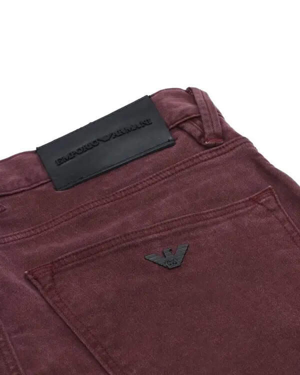Emporio Armani Logo Straight Leg Jeans