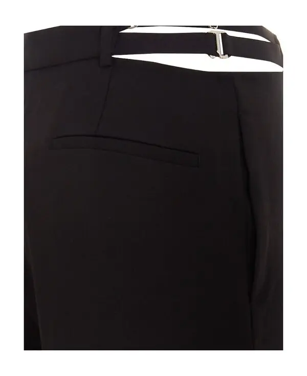 DION LEE Lingerie Wool Tailored Pants