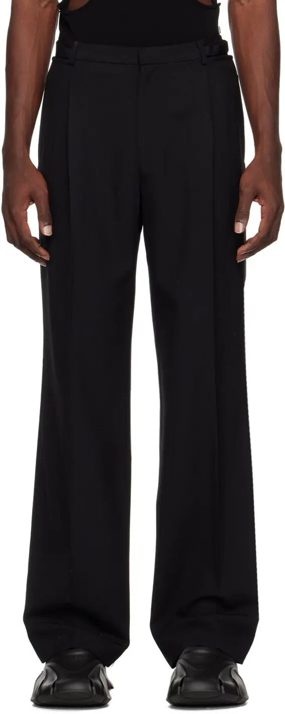 DION LEE Lingerie Wool Tailored Pants