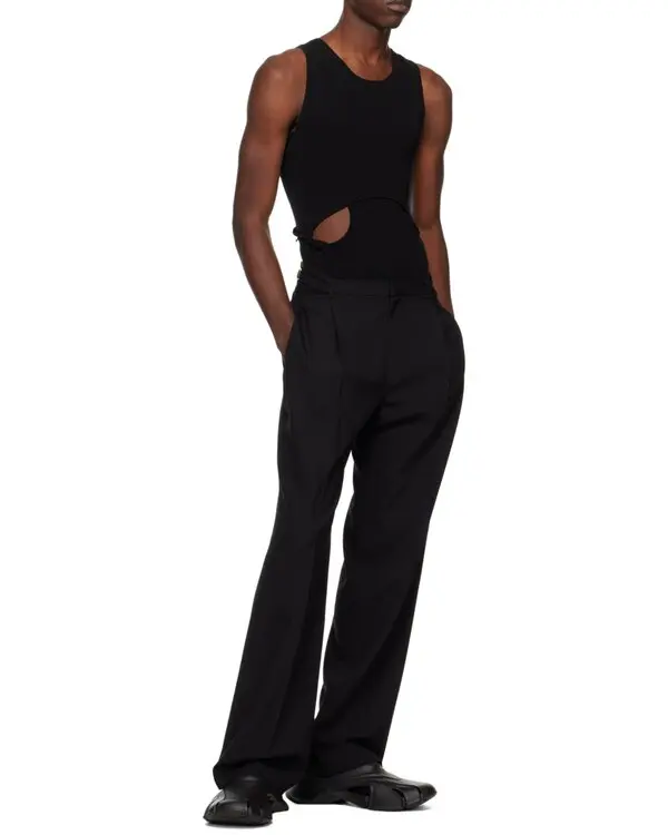 DION LEE Lingerie Wool Tailored Pants