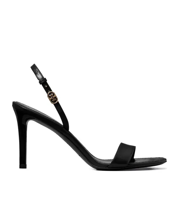 Tory Burch 85mm Double T Buckle Sandals - Black