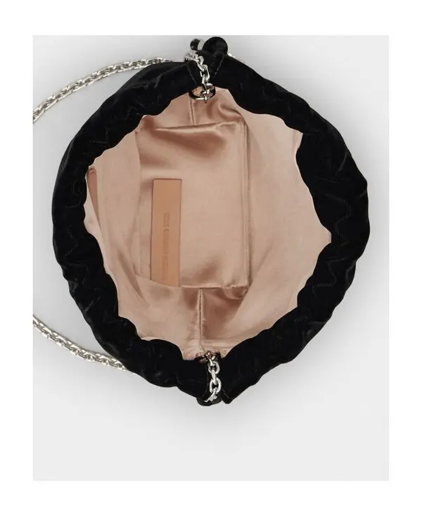 ROGER VIVIER Embellished Drawstring Mini Bucket Bag