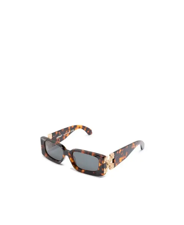 Off-White Rectangular Frame Sunglasses With Arrow Detail
