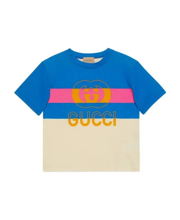 Gucci Web Stripe Print T-shirt
