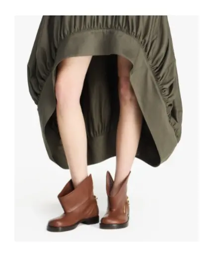 J.W.ANDERSON Leather Ankle Boots With Side Zip Detailing - Maroon