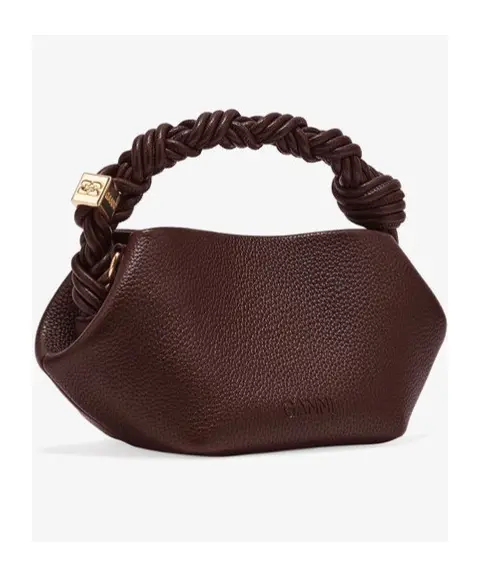 GANNI Butterfly Logo Bou Bag - Red