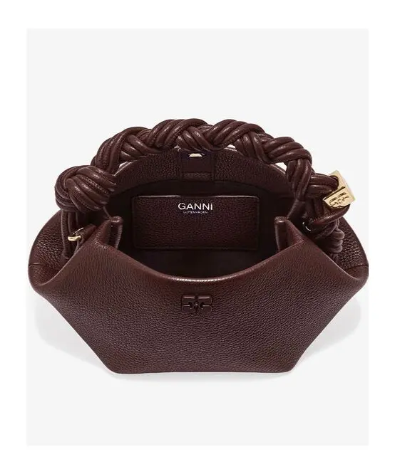 GANNI Butterfly Logo Bou Bag - Red