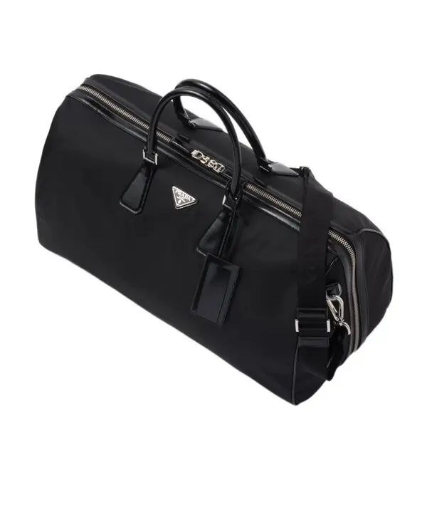 Prada Re-nylon And Brushed Leather Duffel Bag