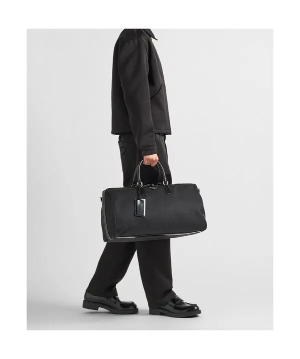 Prada Re-nylon And Brushed Leather Duffel Bag