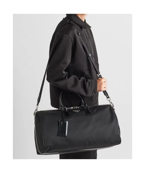 Prada Re-nylon And Brushed Leather Duffel Bag