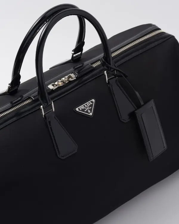 Prada Re-nylon And Brushed Leather Duffel Bag