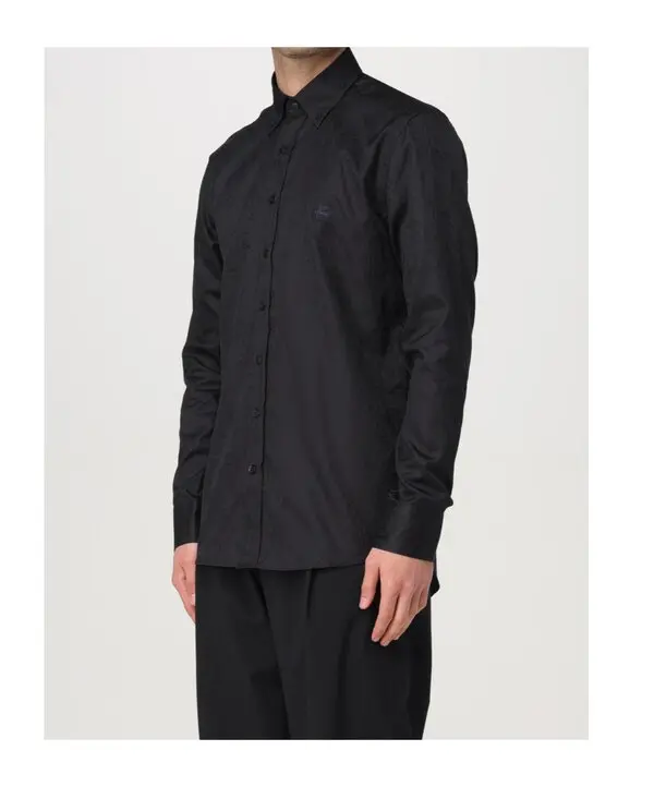 Etro Patterned-jacquard Cotton Shirt