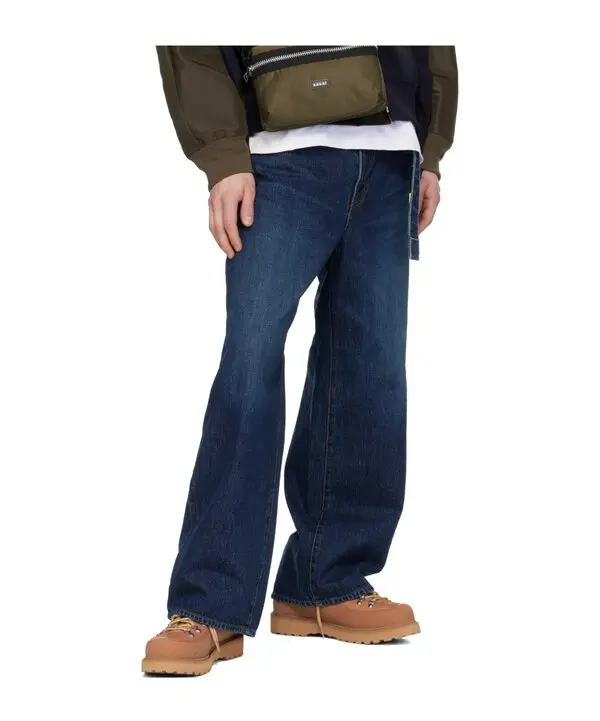 Sacai Belted Wide-leg Jeans