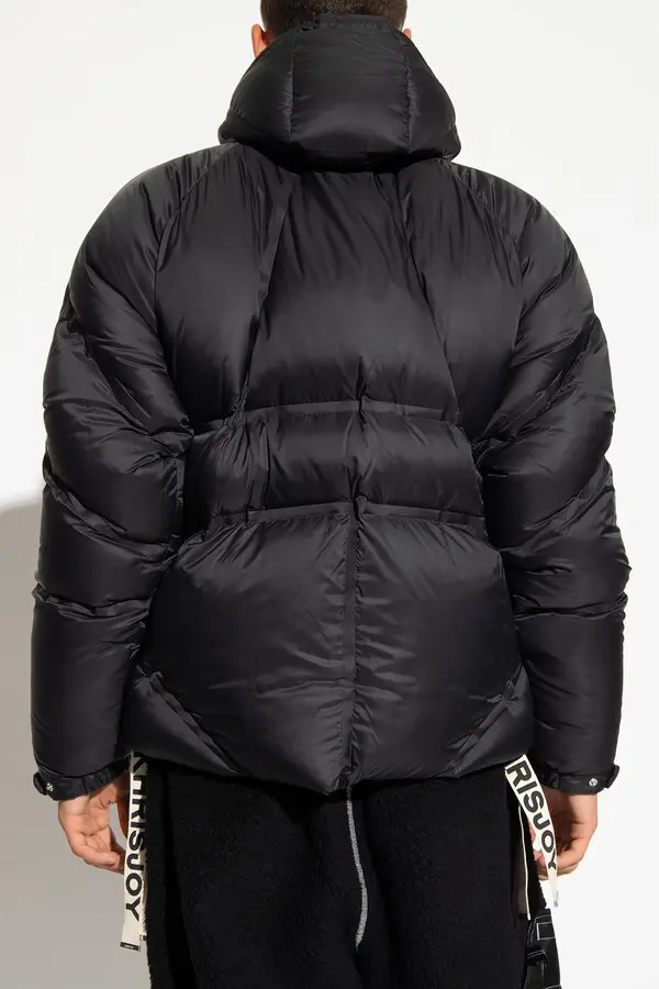 Khrisjoy Padded Hooded Jacket With Logo Detail - Black
