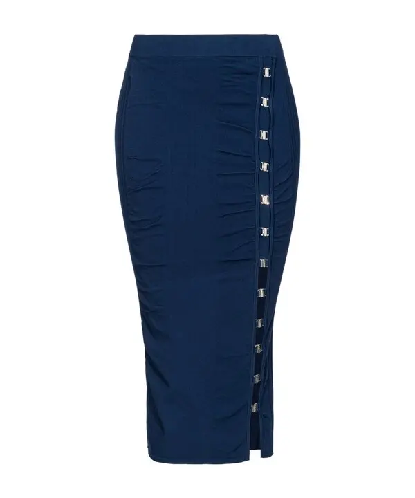 Pinko Hook Detailed Midi Skirt