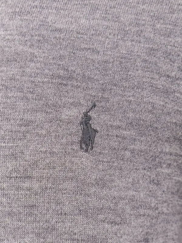 Polo Ralph Lauren Embroidered Logo Crewneck Jumper - Gray