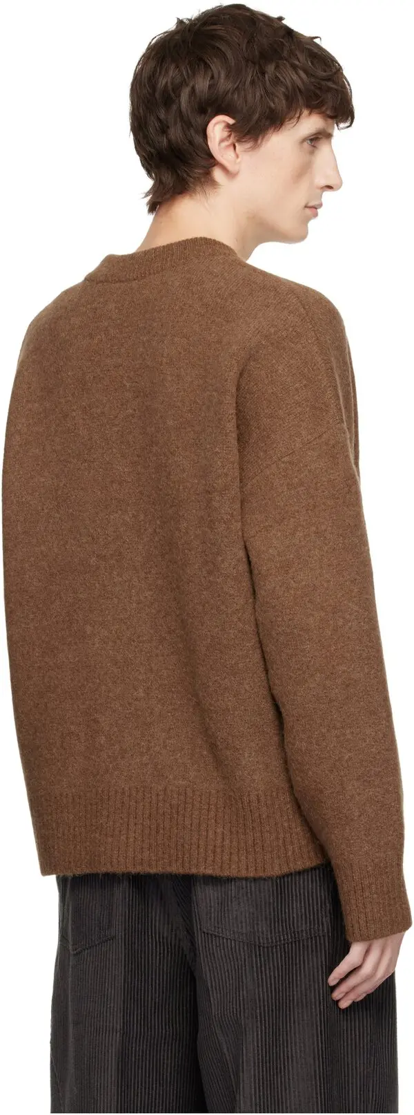 Ami De Coeur Knitted Cardigan - Brown
