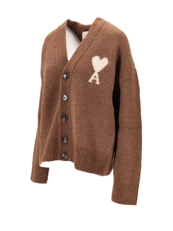 AMI Paris De Coeur Knitted Cardigan