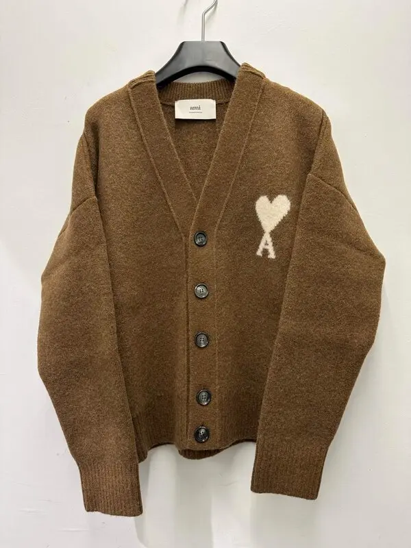 AMI Paris De Coeur Knitted Cardigan
