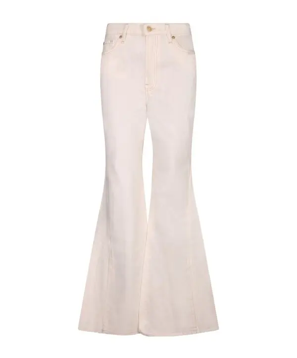 7 For All Mankind High-waisted Flared Jeans - Pink