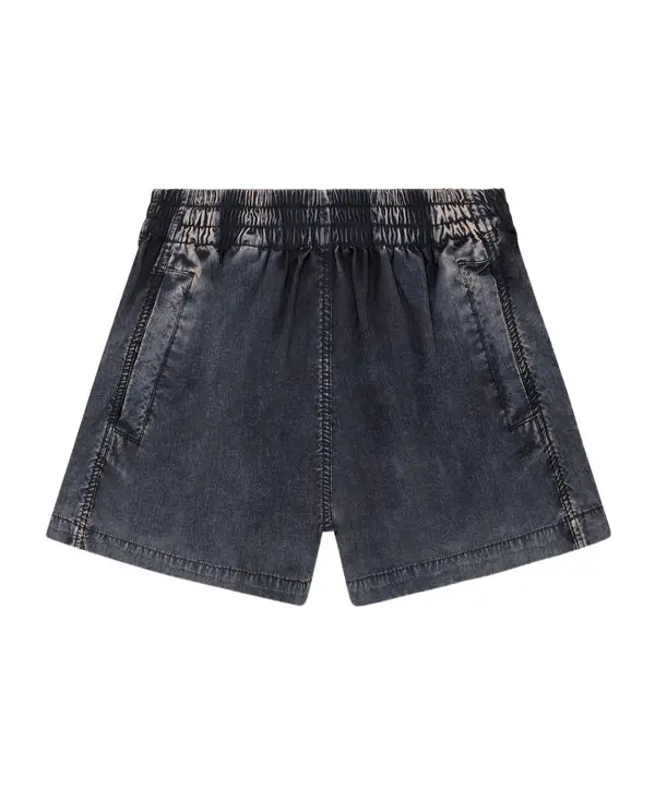 DIESEL® S-ound Elasticated-waistband Denim Shorts - Dark Blue