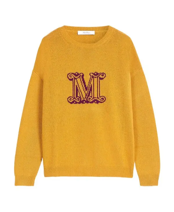 Max Mara Jacquard Knitted Sweater - Orange
