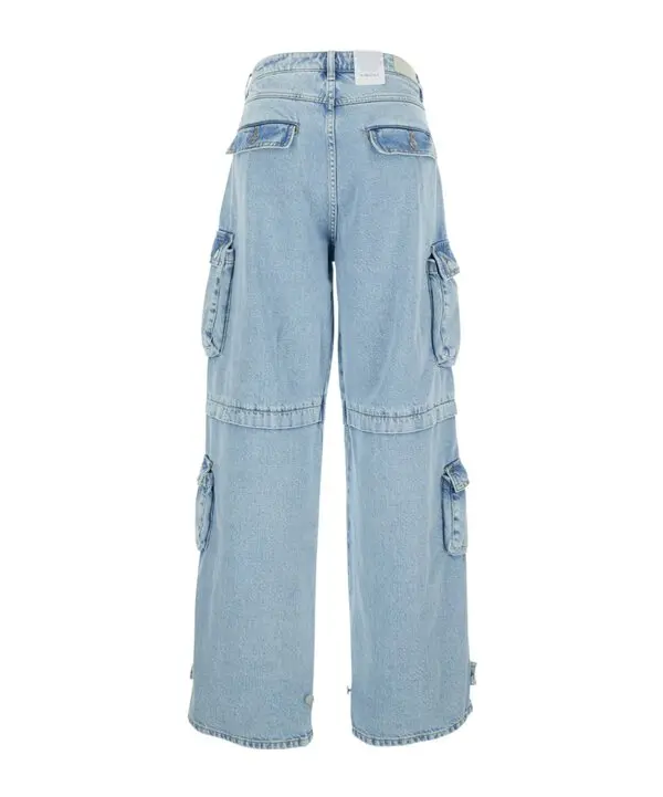 ICON DENIM LOS ANGELES Rosalia Wide-leg Cargo Jeans
