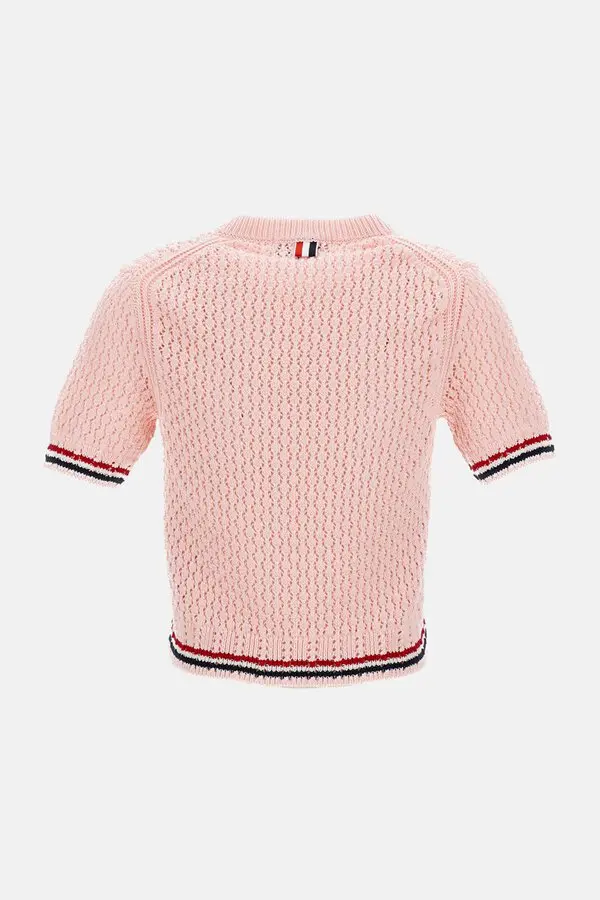 Thom Browne Hector Pointelle Knit T-shirt