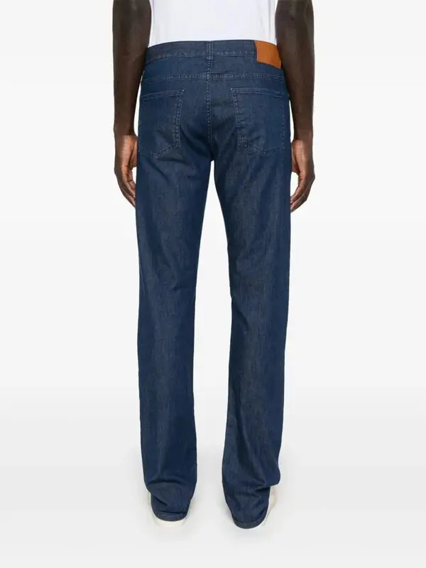 Canali Regular Fit Stretch Cotton Denim Jeans