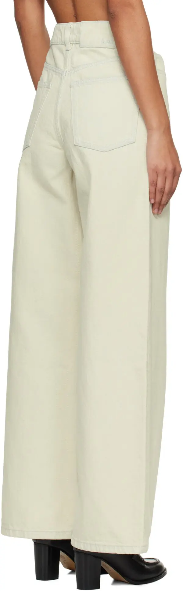A.p.c. Wide Leg Pants - Bleachedout