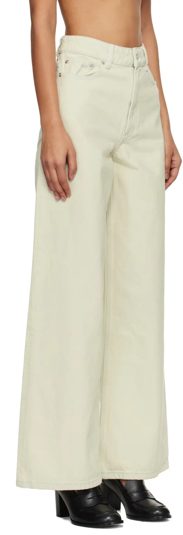 A.p.c. Wide Leg Pants - Bleachedout
