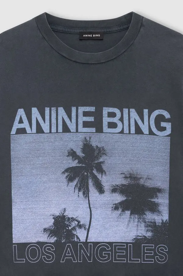 ANINE BING Cade Palms Printed T-shirt