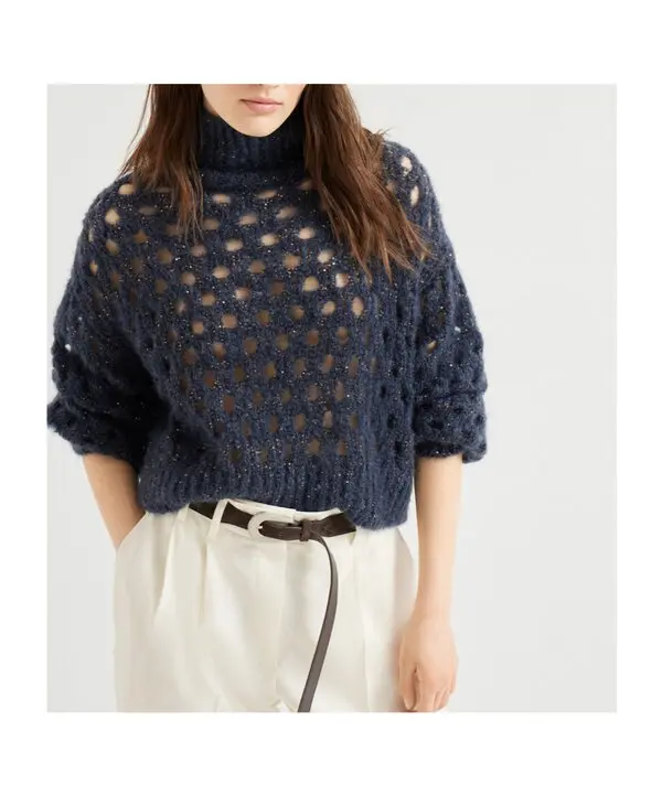 Brunello Cucinelli High-neck Knitted Sweater
