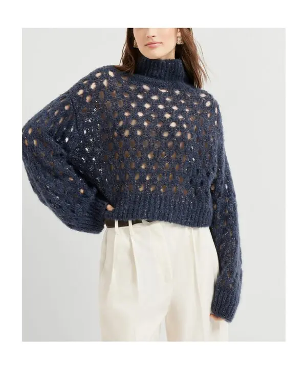 Brunello Cucinelli High-neck Knitted Sweater