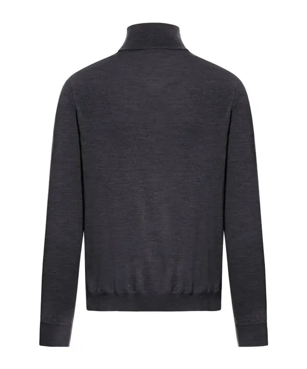 ZANONE Zip Roll-neck Sweater - Anthracite