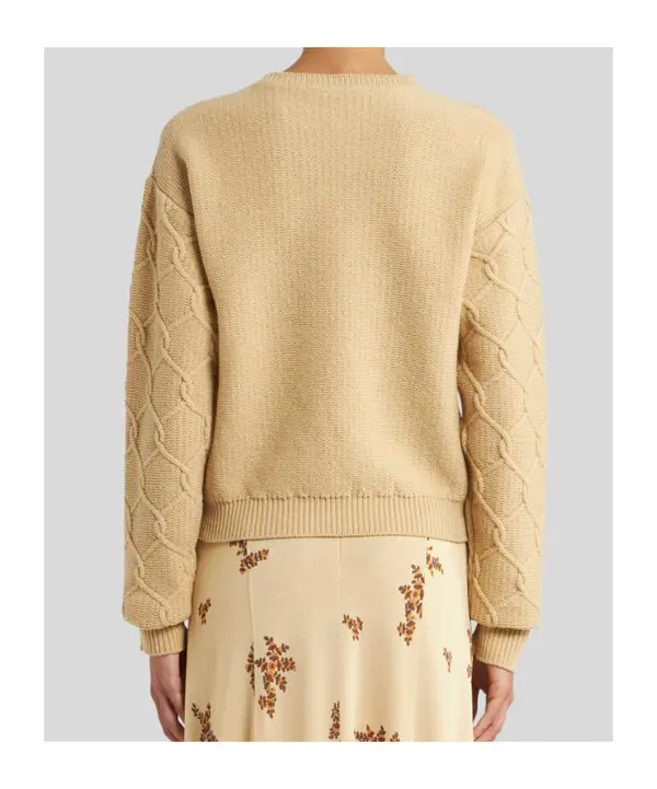 Etro Embroidered Crewneck Jumper - Light Brown