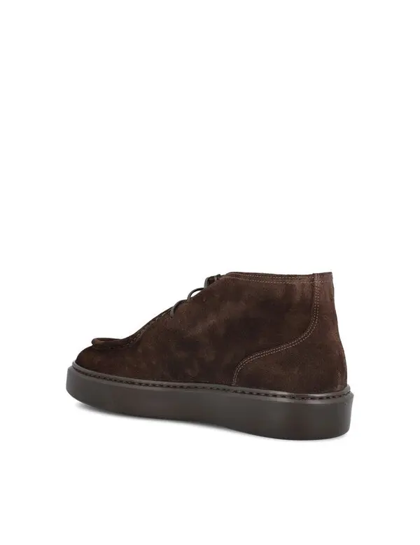 DOUCAL'S Chukka Round Toe Derby Boots