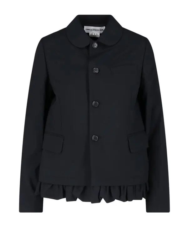 Comme Des Garçons Ruffled Button-up Jacket