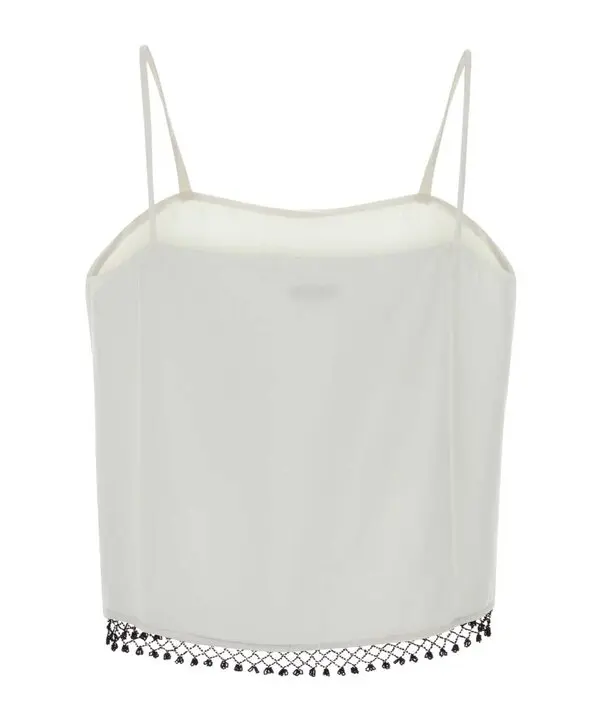 BODE Rosebloom Floral-print Tank Top With Beaded Hem