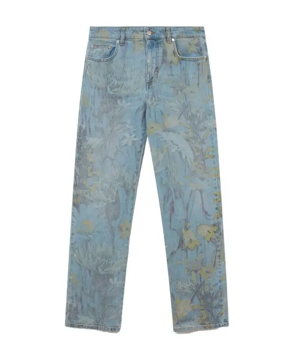 Stella McCartney Floral Printed Straight Leg Jeans