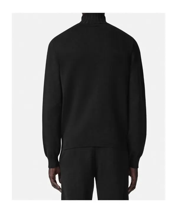 Versace Medusa Zipped Cardigan - Black