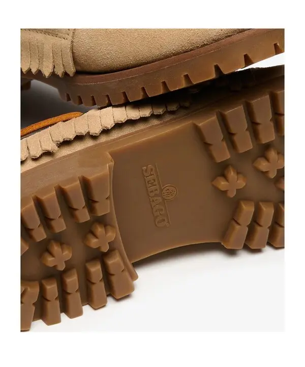 SEBAGO Ranger Suede Fringe Loafers - Brown