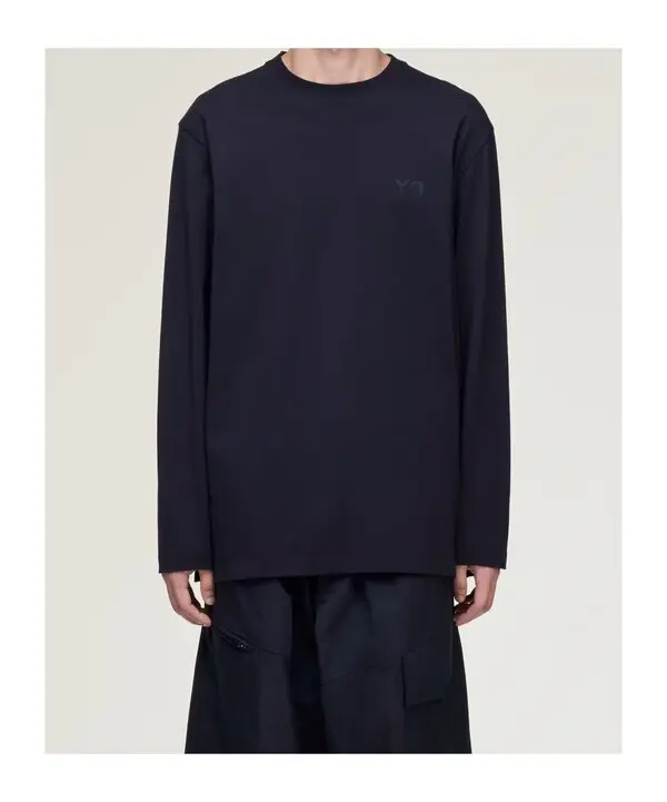 Y3 Logo Printed Crewneck T-shirt