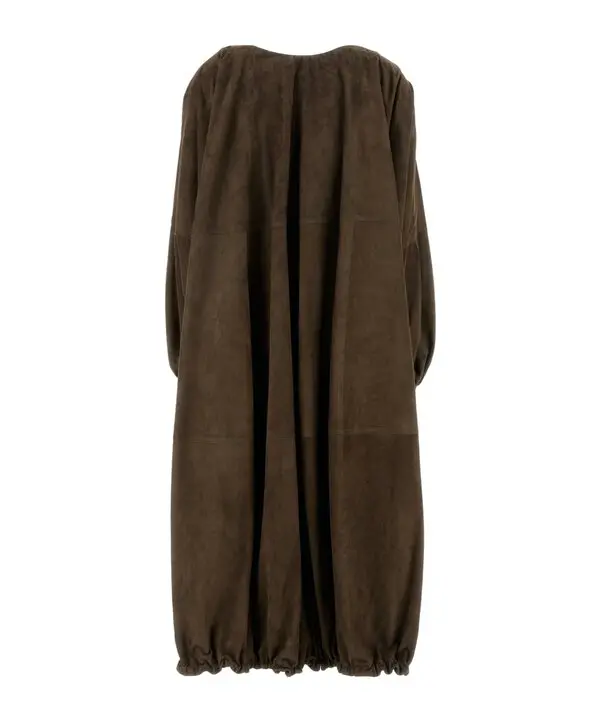 FERRAGAMO Leather Overcoat