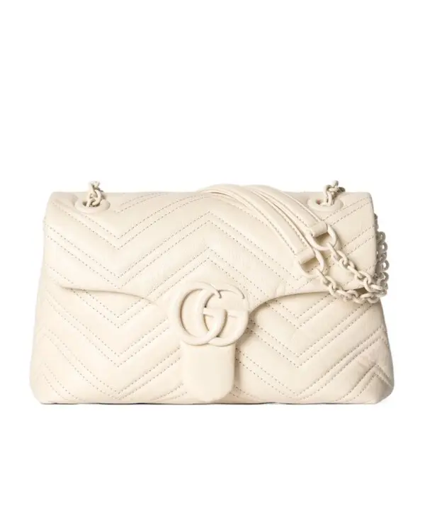 Gucci Gg Marmont Small Shoulder Bag - Ivory