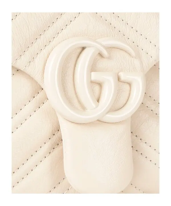 Gucci Gg Marmont Small Shoulder Bag - Ivory